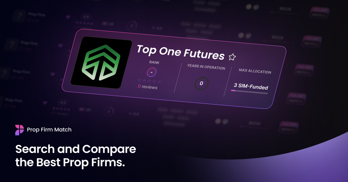 Top One Futures Futures Prop Firm Challenges | Prop Firm Match